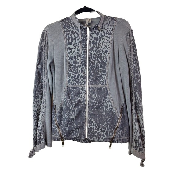 XCVI | Jackets & Coats | Xcvi Wearables Jacket Medium Zip Front Stretch ...